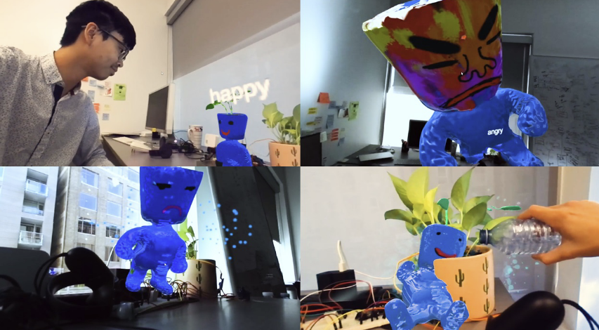 Toward Mixed Reality Hybrid Objects with IoT Avatar Agents
